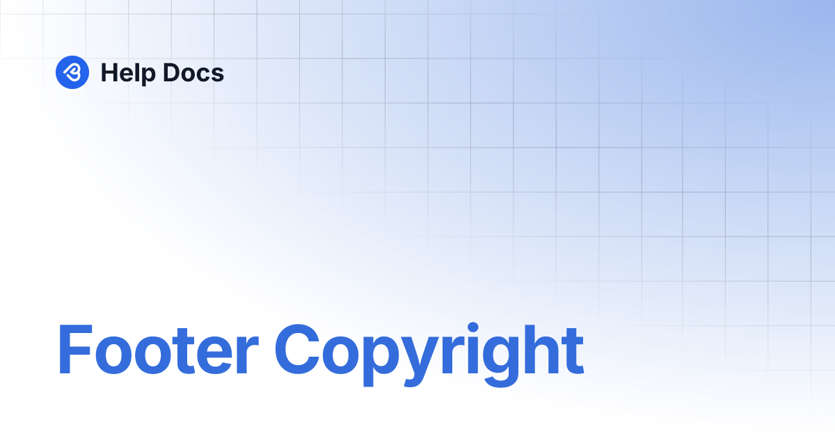 Footer Copyright | Casper