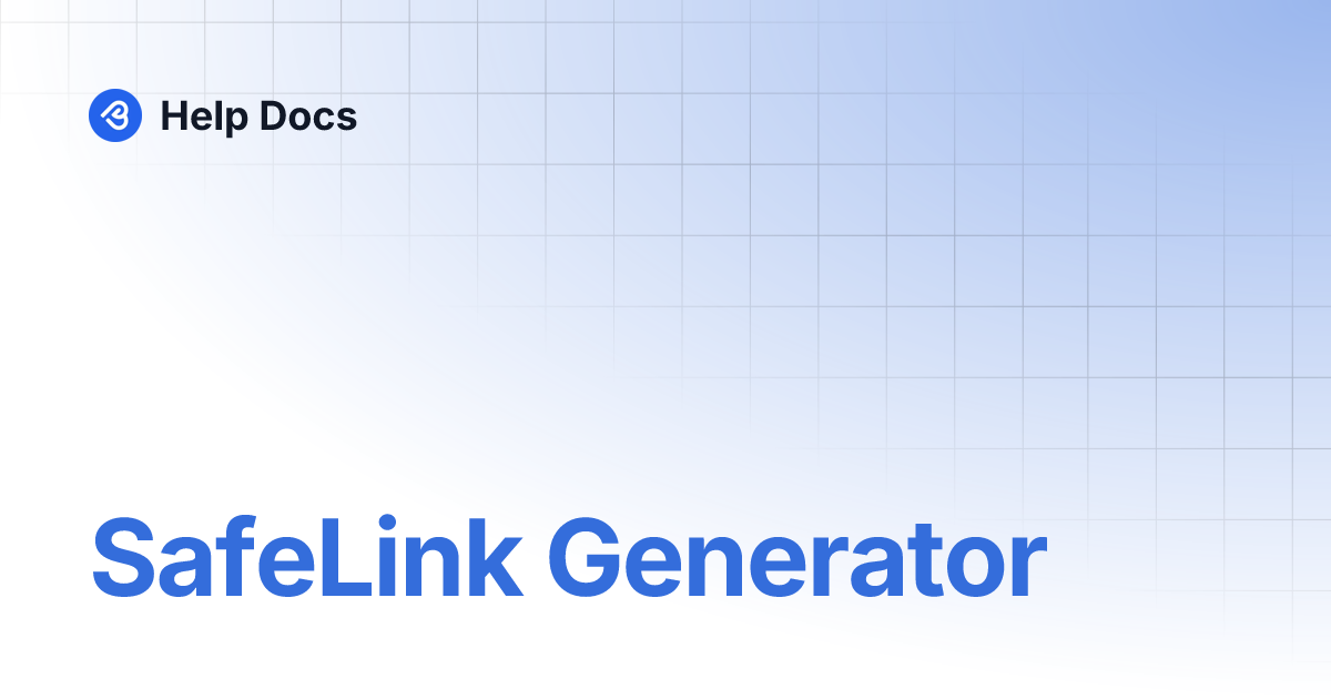 SafeLink Generator | SmartMag